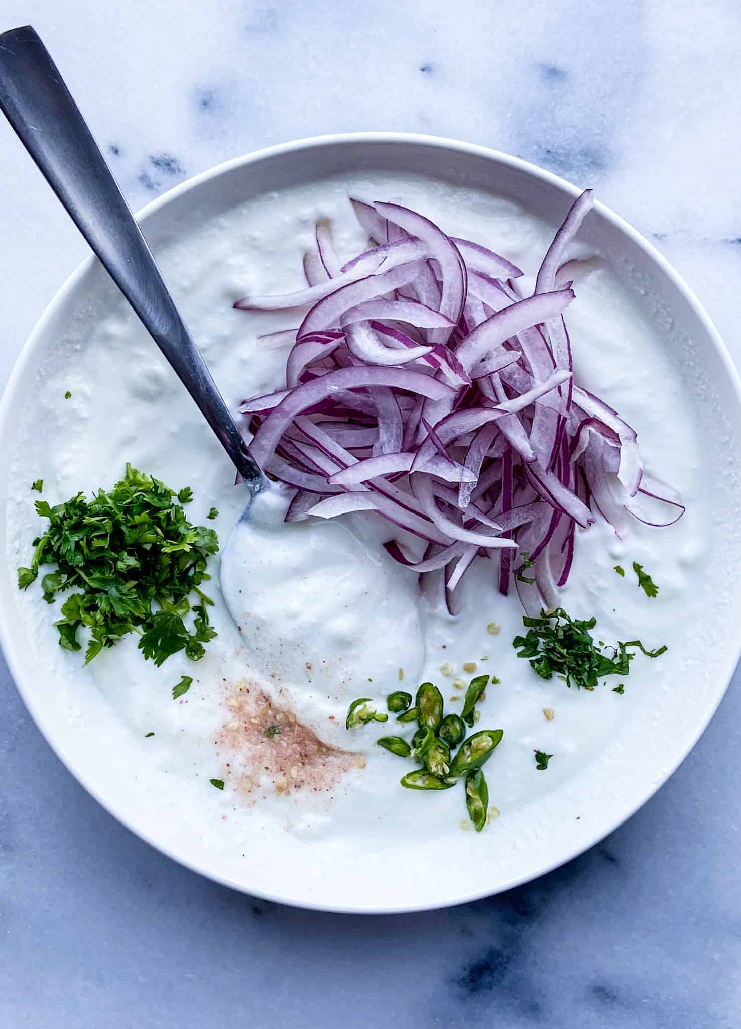 Onion Raita-Yogurt Raita for Biryani - Feast with Safiya