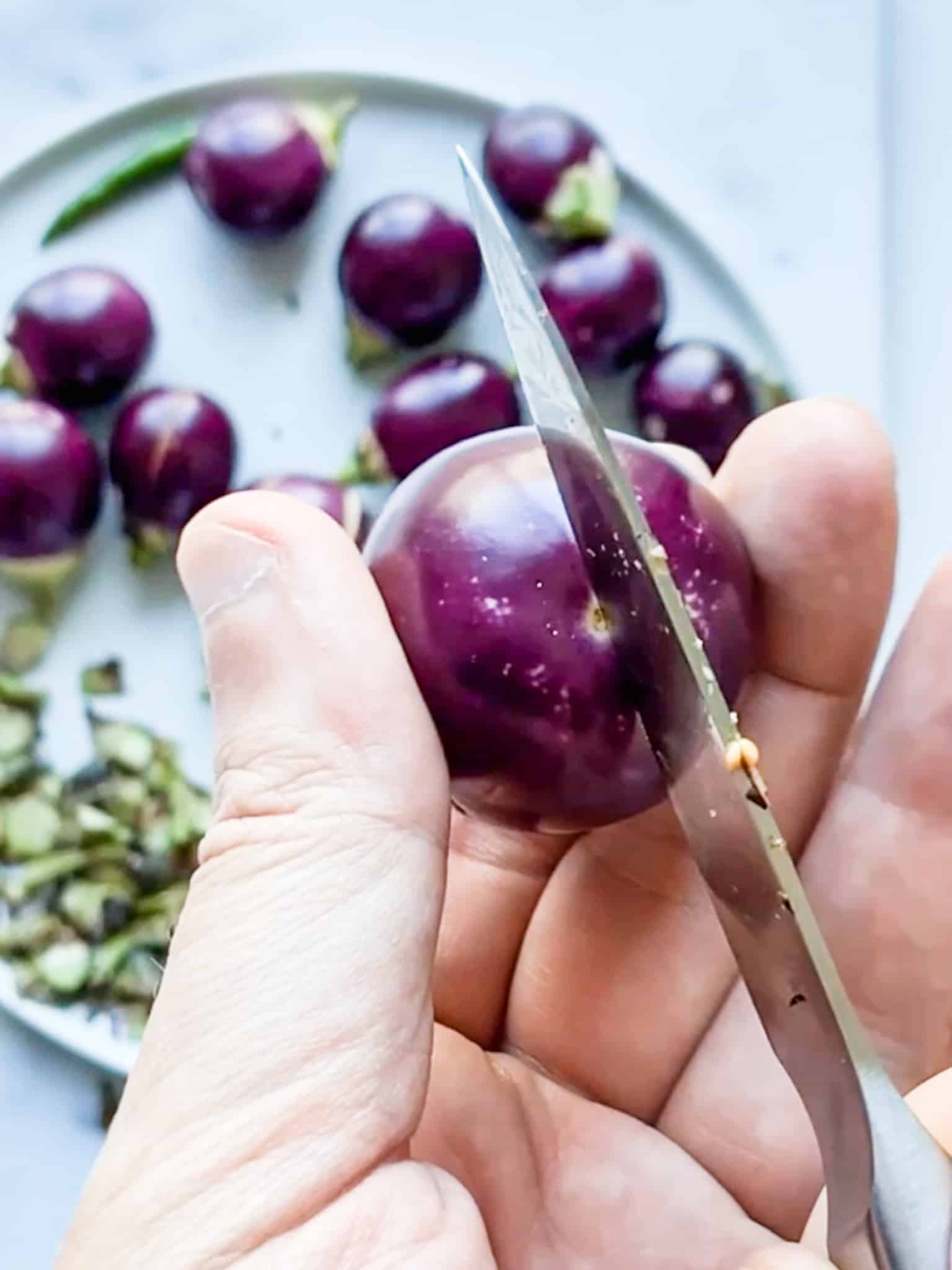 Stuffed Eggplant(Bharela Ringan Nu Shaak) - Feast with Safiya