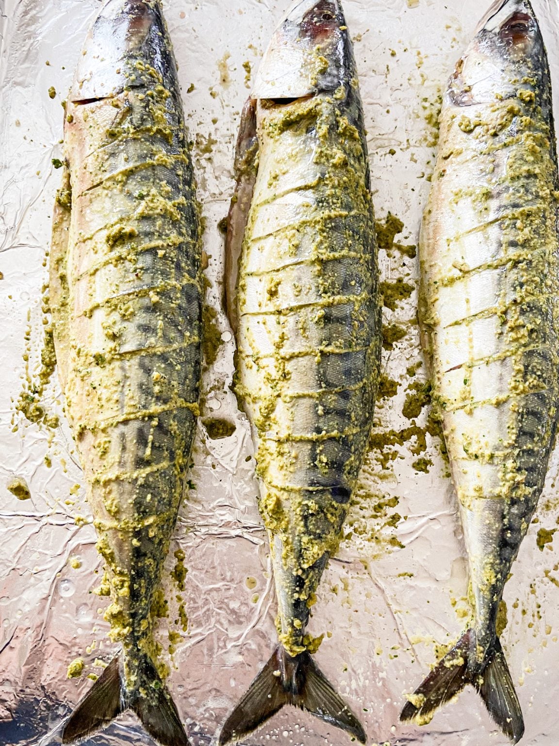Oven Roasted Mackerel with Cilantro and Garlic - Feast with Safiya