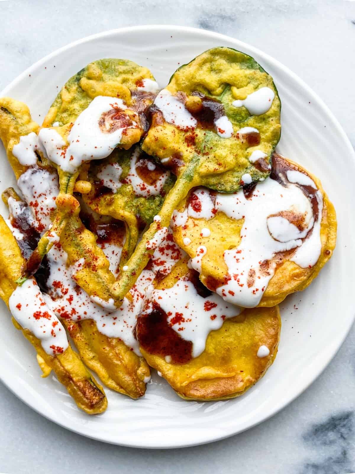 Vegetable Pakora Recipe (Vegetable Fritters) - Feast with Safiya