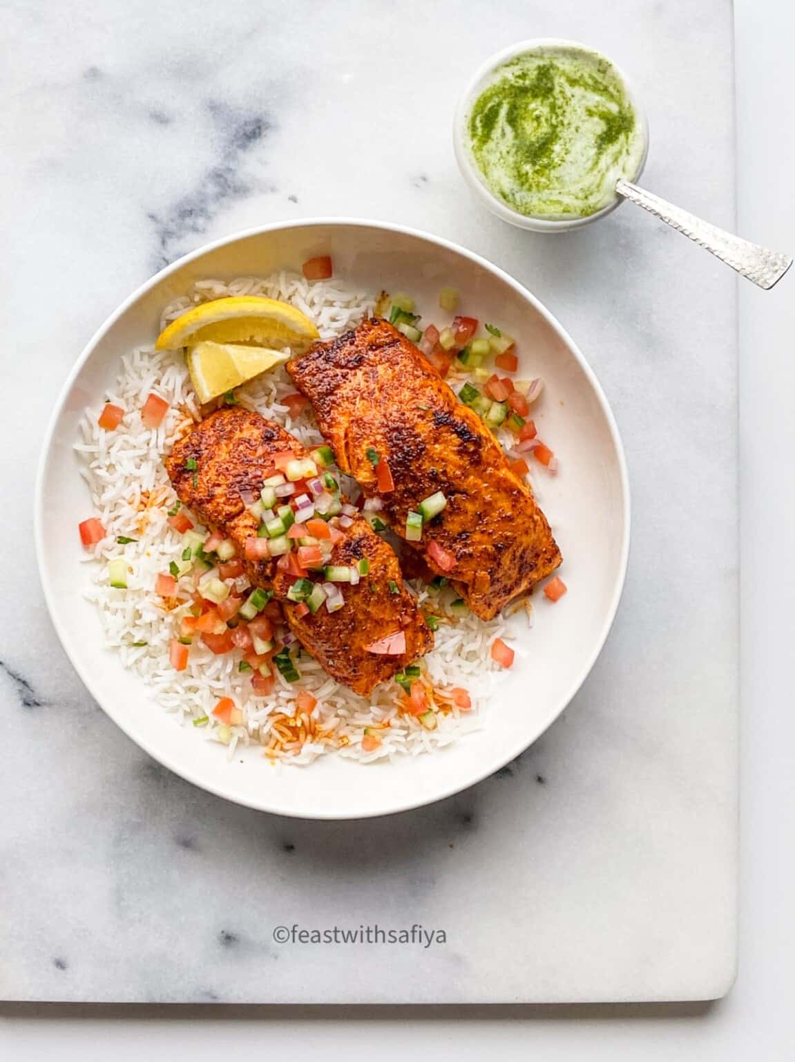 Salmon Tikka | Fish Tikka Recipe - Feast with Safiya